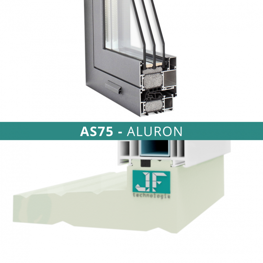 Ciepły parapet zewnętrzny XPS AS75 (Aluron) - JF Technologie