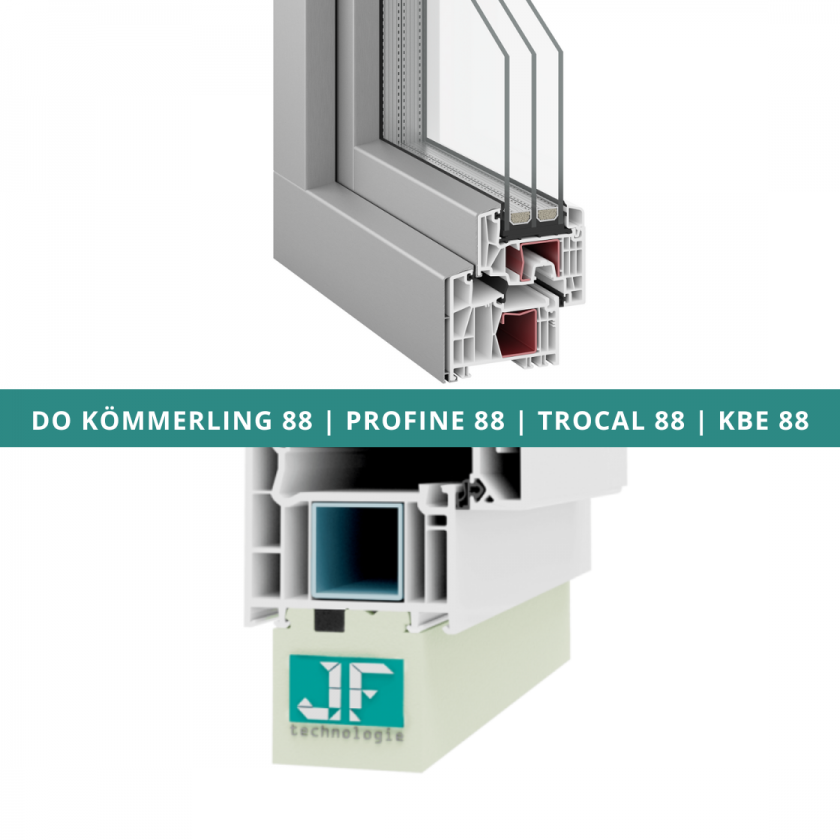 Listwa termiczna podokienna do Kömmerling 88 | Profine 88 | Trocal 88 ...