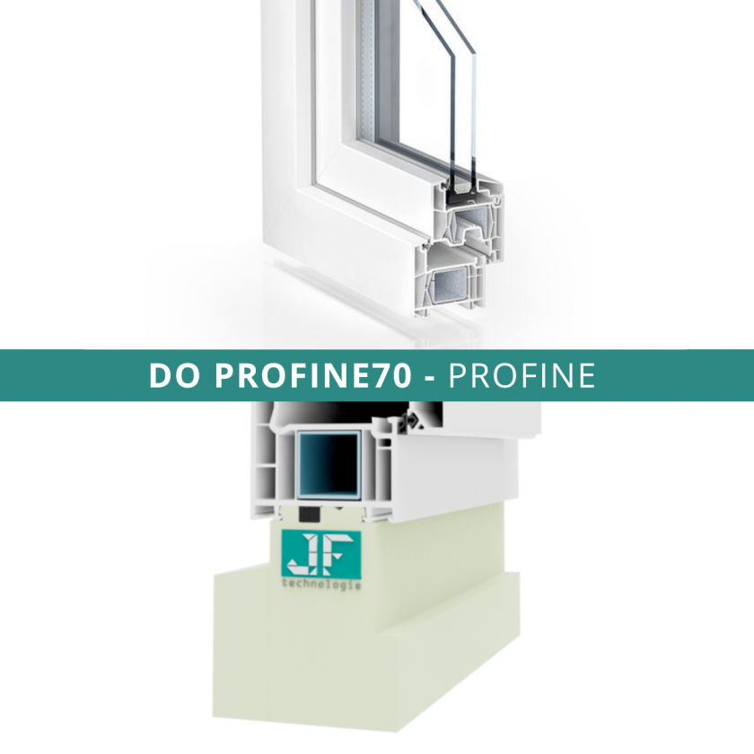 Profil XPS balkonowy do systemu Profine70, Profine